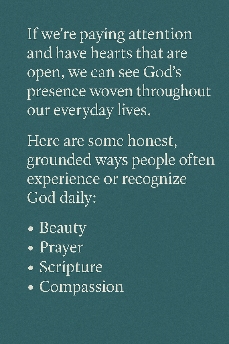 How God speaks to us everyday if we are only listening – MemoryCross
