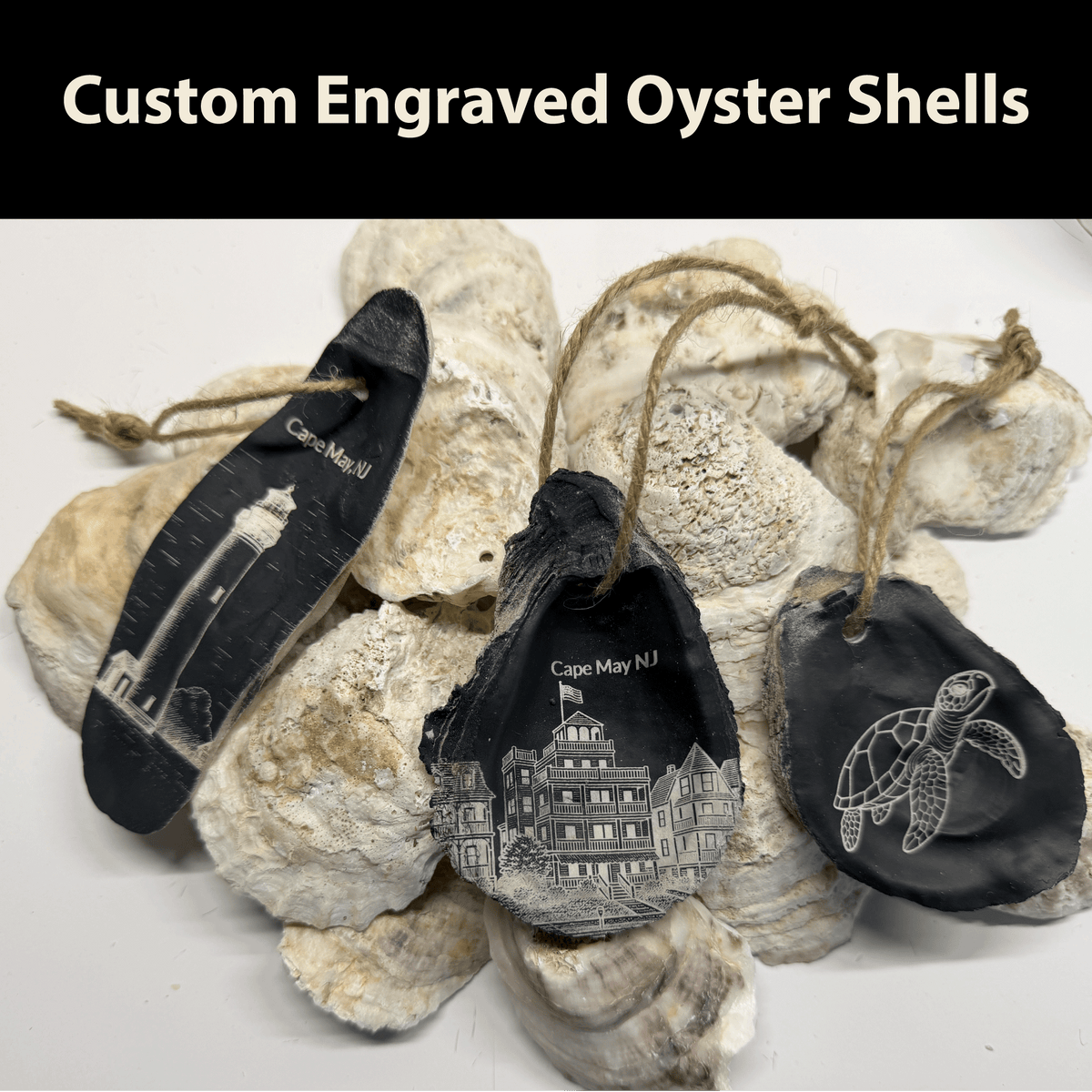 Custom Laser Engraved Oyster shell – MemoryCross
